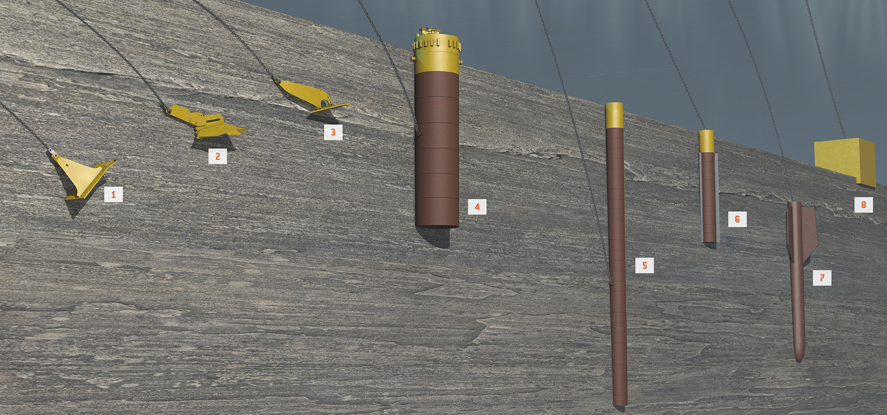 Anchor types for floating wind | Acteon